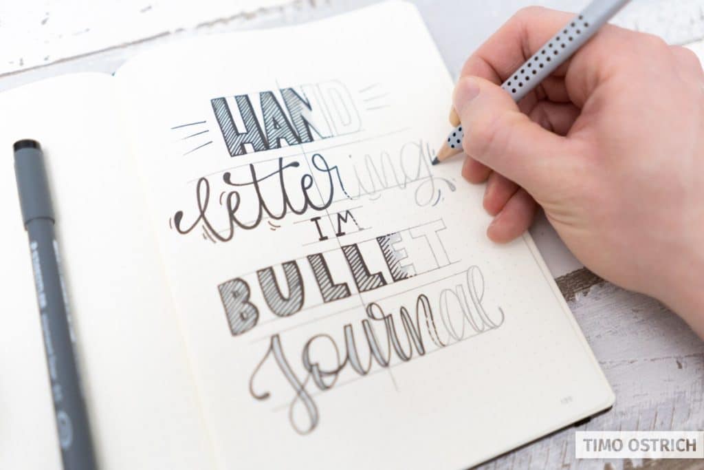 Handlettering im Bullet Journal (Wichtige Tipps & Beispiele)