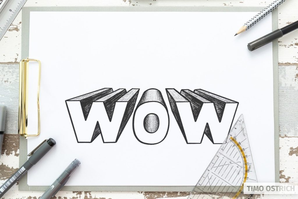 3D Lettering: Alle Techniken auf einen Blick (+ Schritt für Schritt ...