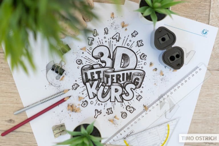 3D Lettering Kurs: Erstelle Handletterings mit WOW-Effekt 🤩