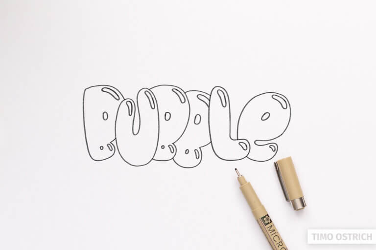 Bubble Lettering - Mit Leichtigkeit fluffige Buchstaben zeichnen
