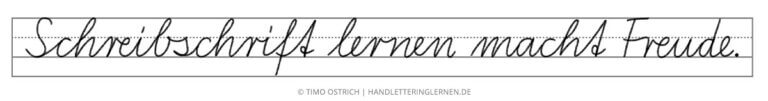 Schreibschrift lernen - So gelingt es dir (auch als Erwachsener) ️